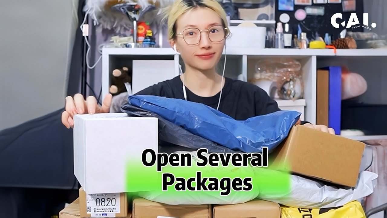 【ASMR】Open Several Packages - YouTube