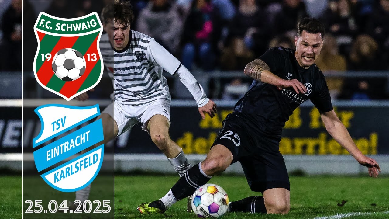FC Schwaig vs. TSV Eintracht Karlsfeld 25.04.2025 Landesliga Südost 24/ ...