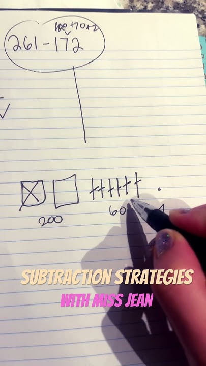 Subtraction with regrouping mini tutorial , visual model ! # ...