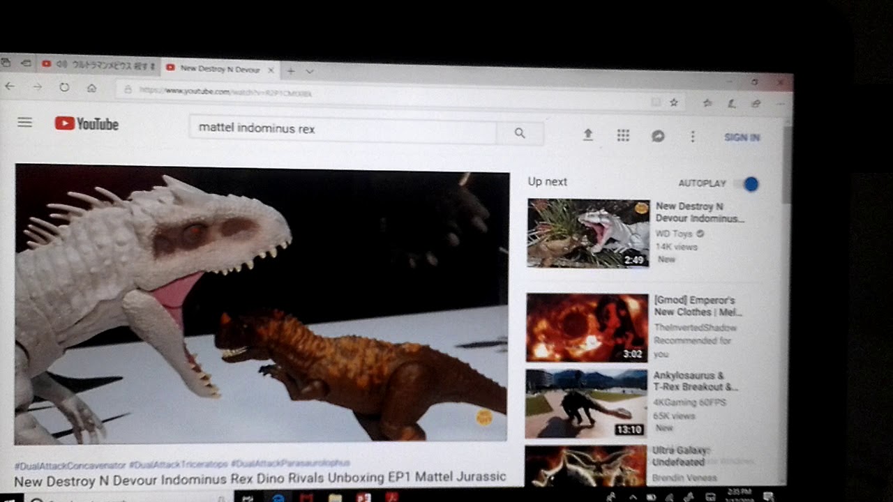 Looking at the New Destroy N Devour Indominus-rex from mattel. Ripbine ...