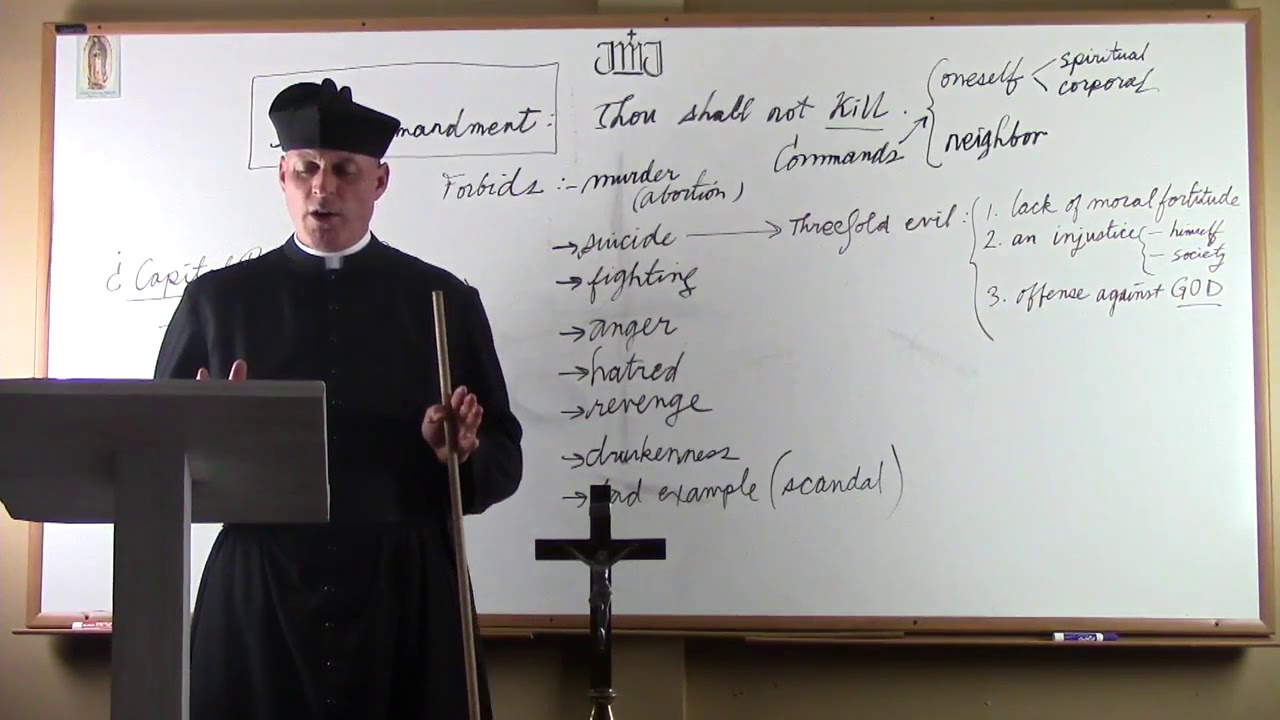 Fr David Hewko Catechism Class #17 ( the 5th Commandment of God) - YouTube