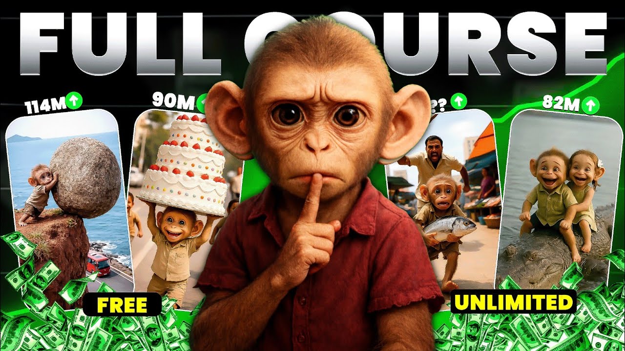 Create Viral AI Monkey YouTube Shorts with FREE Tools (Step-by-Step ...