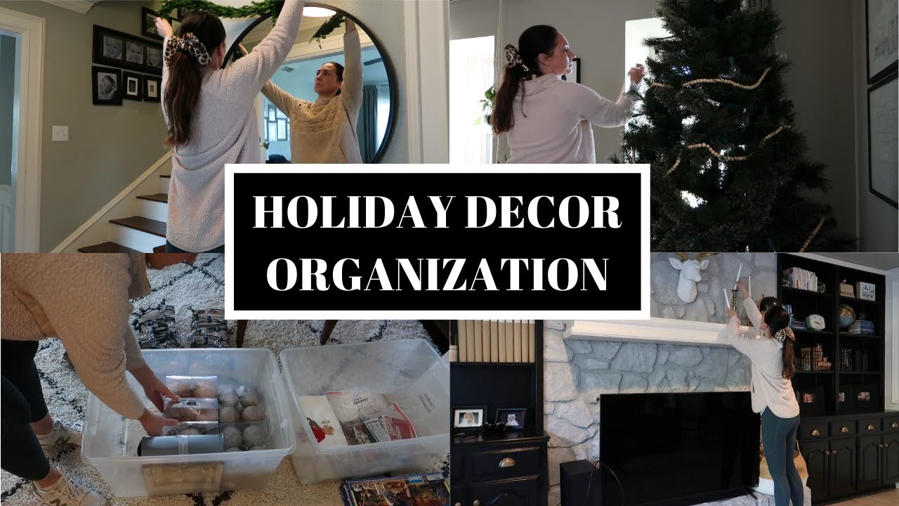 Holiday Decor Organization | Undecorate With Me - YouTube