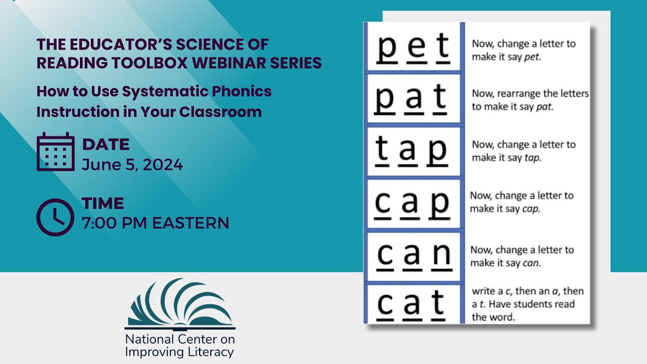 How to Use Systematic Phonics Instruction in Your Classroom - YouTube