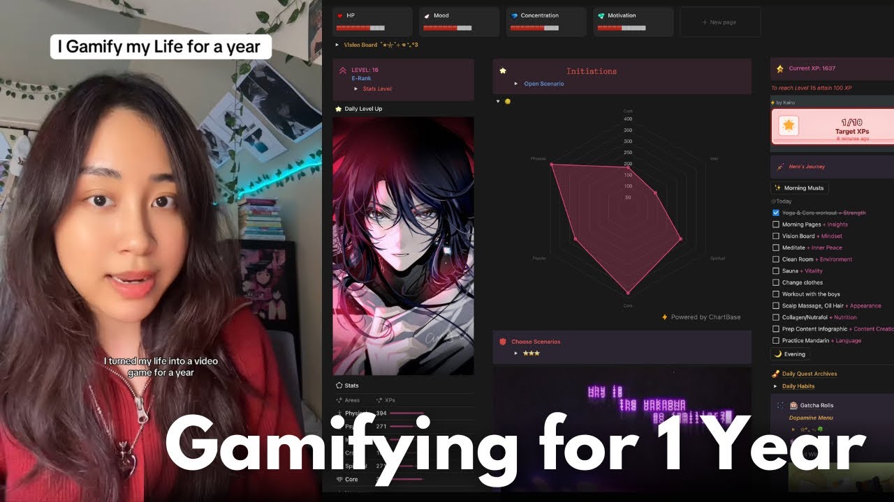 I Gamify my life for a Year - YouTube