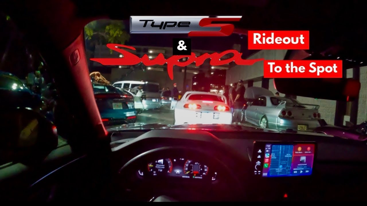 Acura Integra Type-S & Supra | Ride out to the Meet - YouTube
