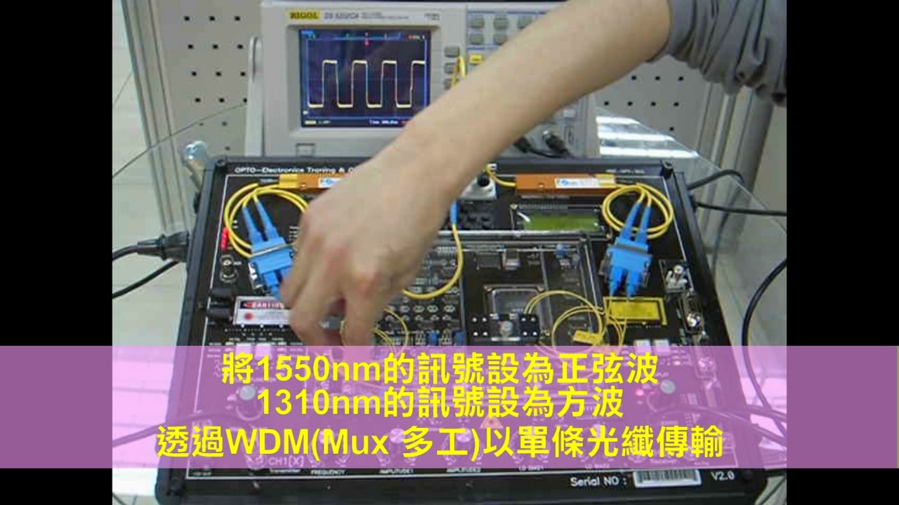 瑞帝電通 - HBE-OPT-303-SE 高階光纖通訊發展教學實驗器 實驗 - YouTube