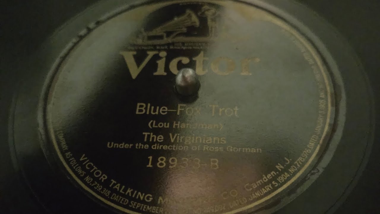 Blue-Fox Trot by The Virginians 18933-B - YouTube