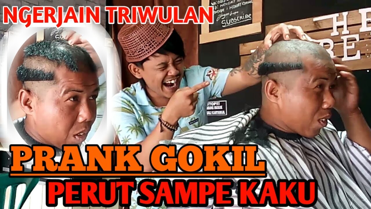 Prank Pangkas rambut/lucu - YouTube