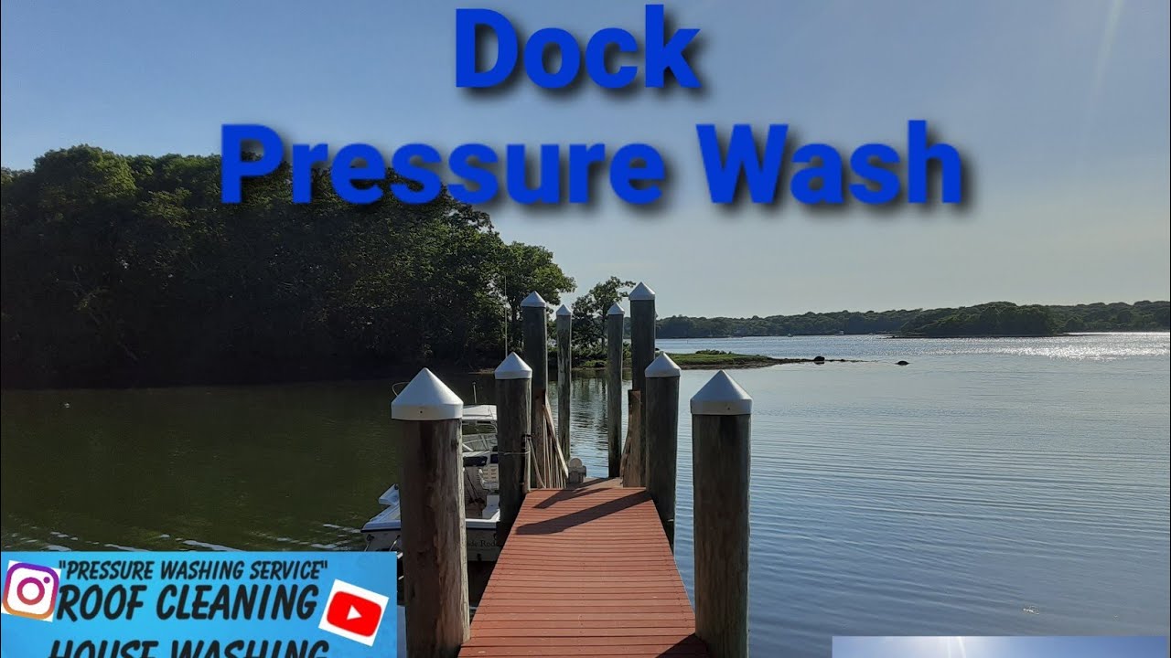 Boat dock pressure wash. #oceanwavesoftwashllc #powerwashing #Softwash ...