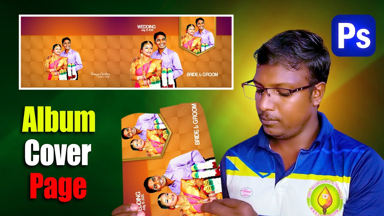 Wedding Album Cover Page Size Explained for Photoshop - YouTube