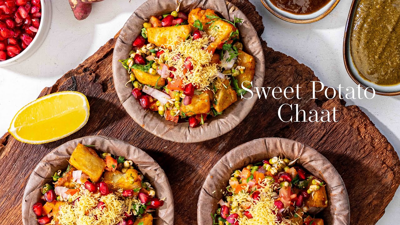 Sweet Potato Chaat Recipe - YouTube