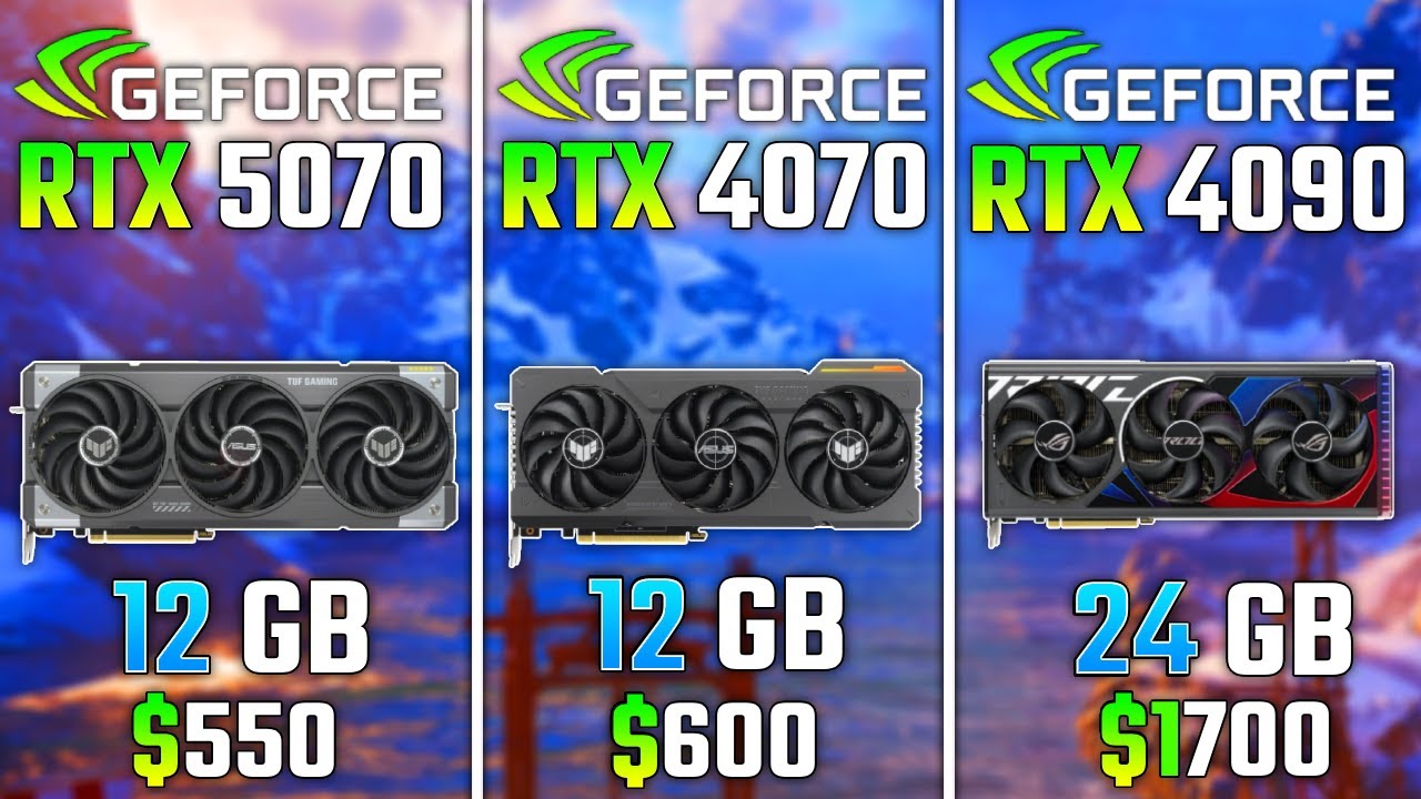 RTX 5070 vs RTX 4070 vs RTX 4090 | Test in 6 Game - YouTube