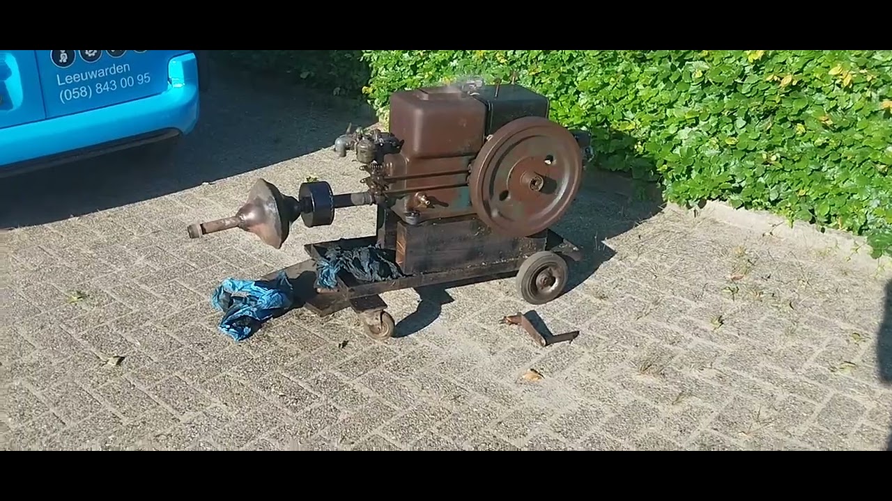 Sendling benzin standmotor stationairmotor verdampfer motor - YouTube
