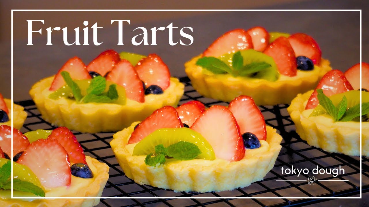 Elegant Mini Japanese Fruit Tarts (フルーツタルト) | Cozy Baking Sessions 🐱 ...