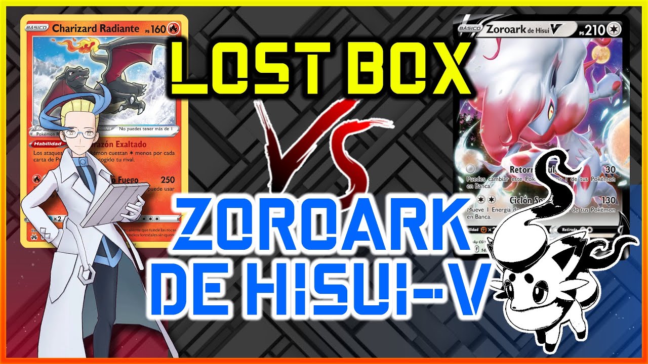 Pokemon Card Game TCG Battle: Zoroark de Hisui V-ASTRO vs Lost Box ...