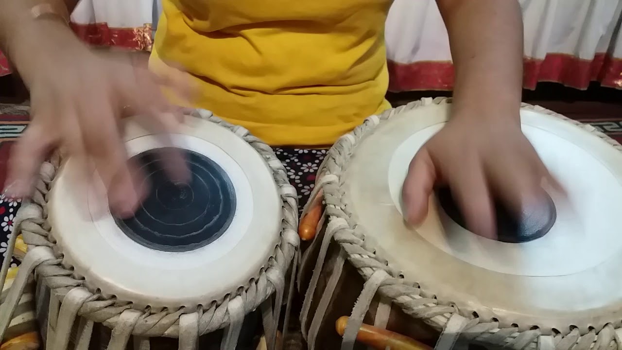 Tabla lesson no.32 - kayada no 6(palta no 2) Teen taal kayada - YouTube