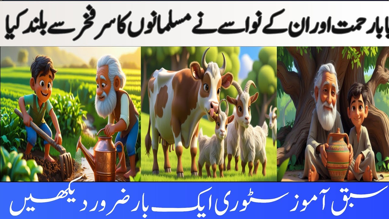 The old man and boy islamic story// BaBa Rahmat and larka islamic story ...