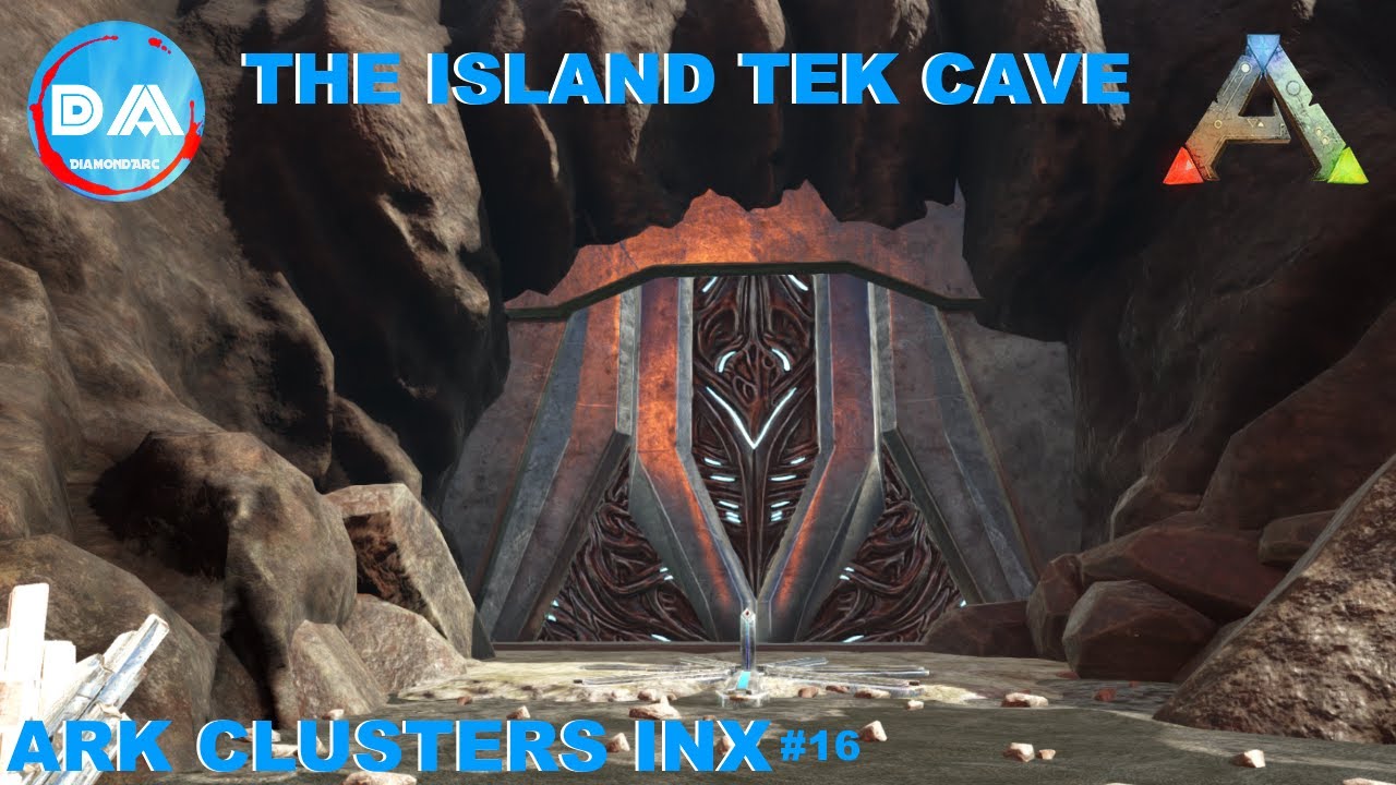 THE ISLAND TEK CAVE (avec des Mek et gigano ) ! - ARK Clusters INX [#16 ...