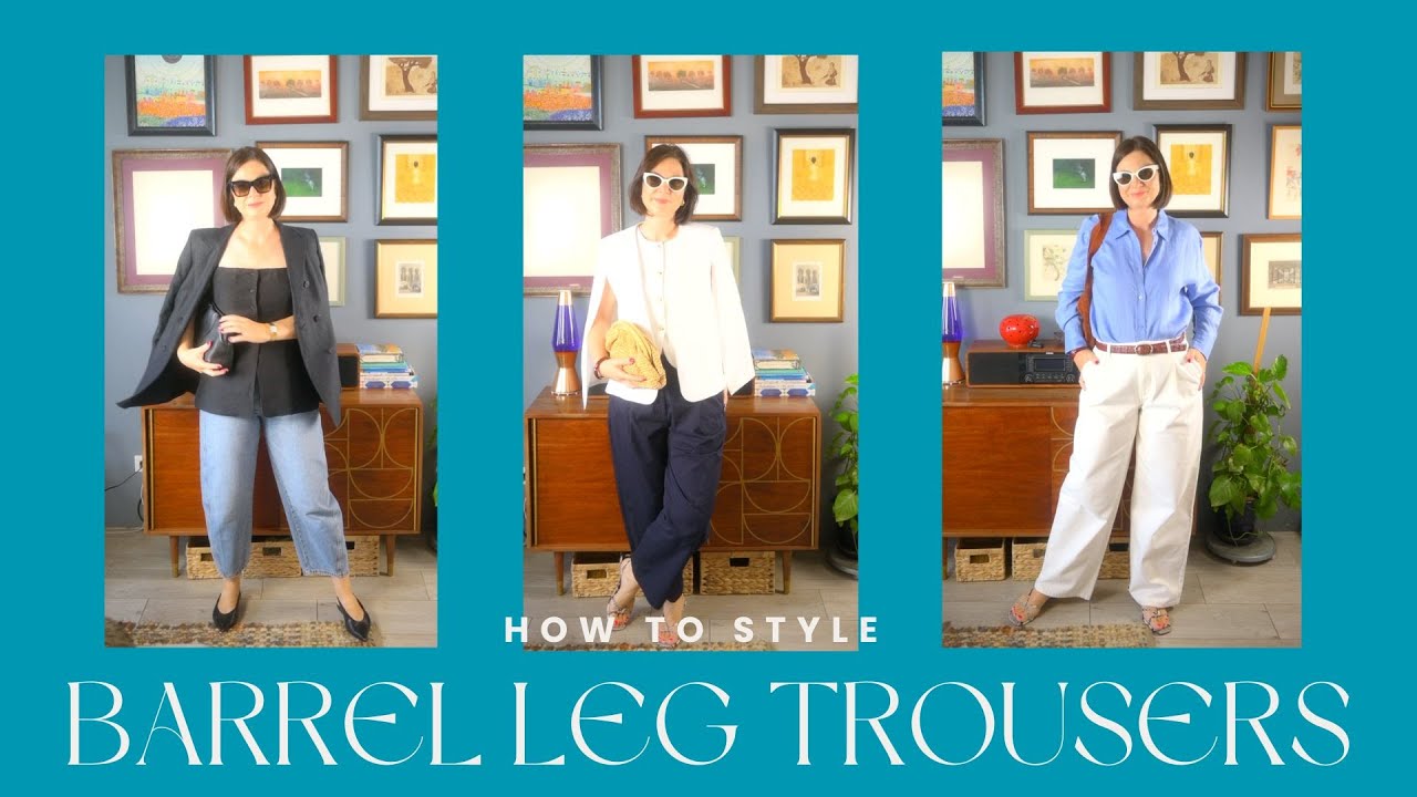 How to style barrel leg trousers for autumn 2024 - YouTube
