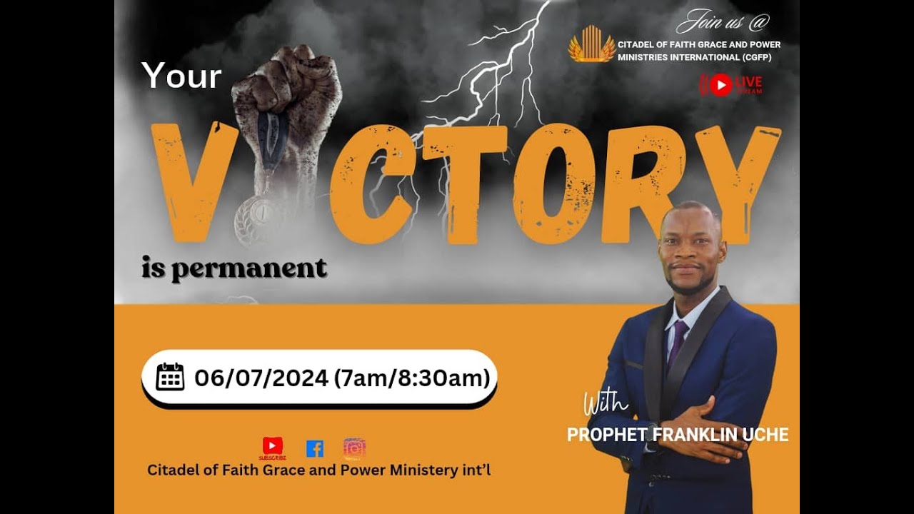2nd Service (Church Location) - Topic: Your Victory is Permanent - YouTube