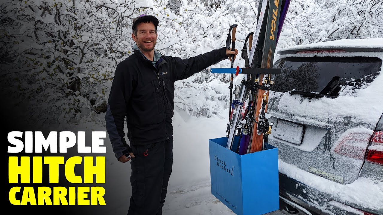 Chuck Bucket | A Simple Hitch Cargo Carrier to Store Ski Gear on SUV ...