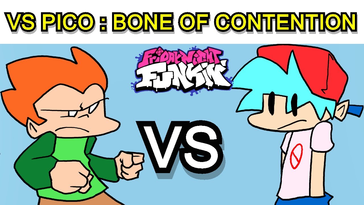 Friday Night Funkin' MOD-VS Pico: Bone of Contention / FNF Mod | Full ...