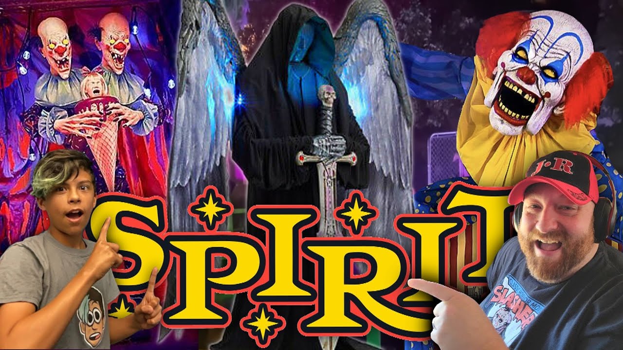 AWESOME SPIRIT HALLOWEEN HOME HAUNT by BRICK THUNDER !! - YouTube