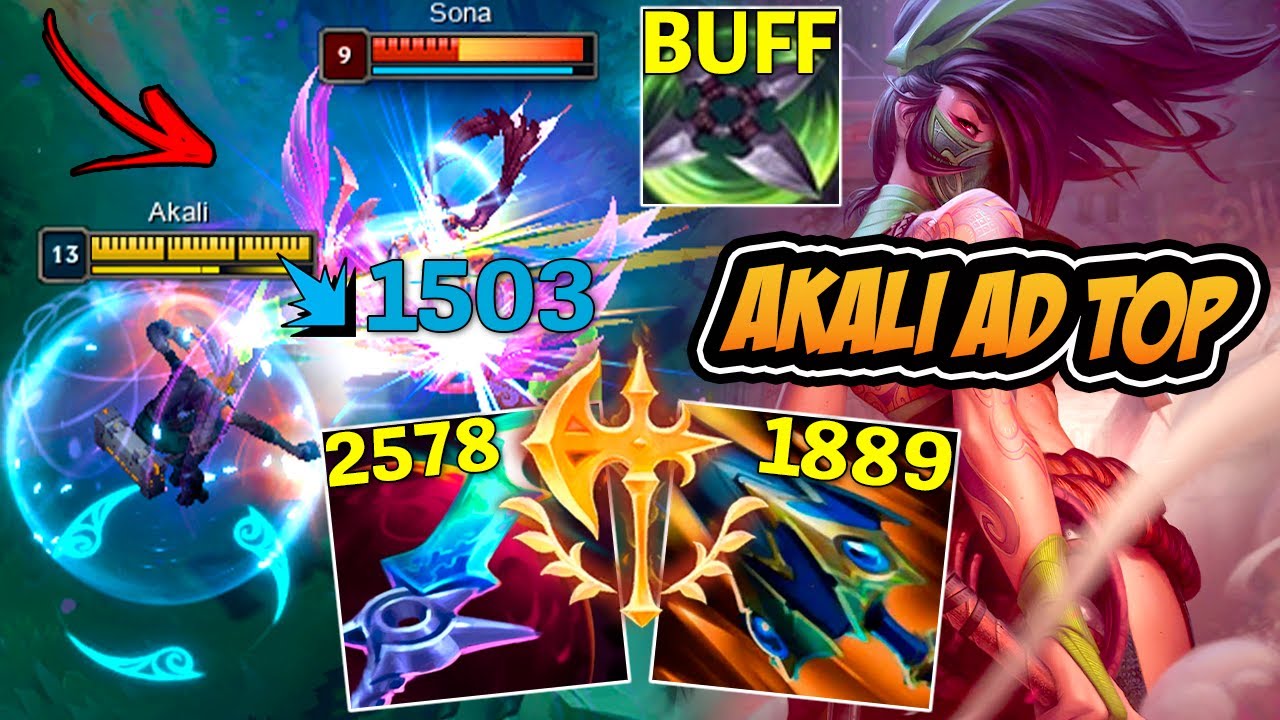 AKALI AD FICOU MUITO FORTE COM ESSE BUFF NA SHURIKEN !! - LEAGUE OF ...
