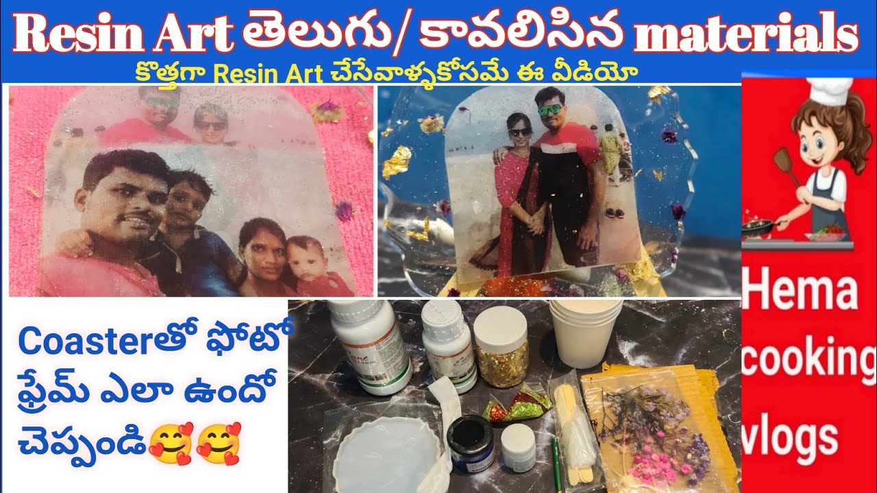 Begginers Resin Art || Resin art matterials telugu/Resin art matterial ...