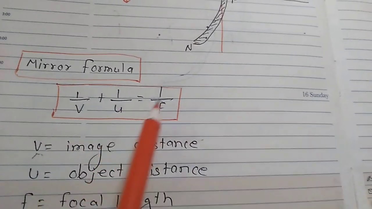 Class x physics chapter 2 New Cartesian sign convention and mirror ...