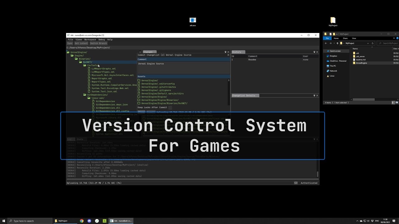 Ark - A Version Control System For Games - YouTube