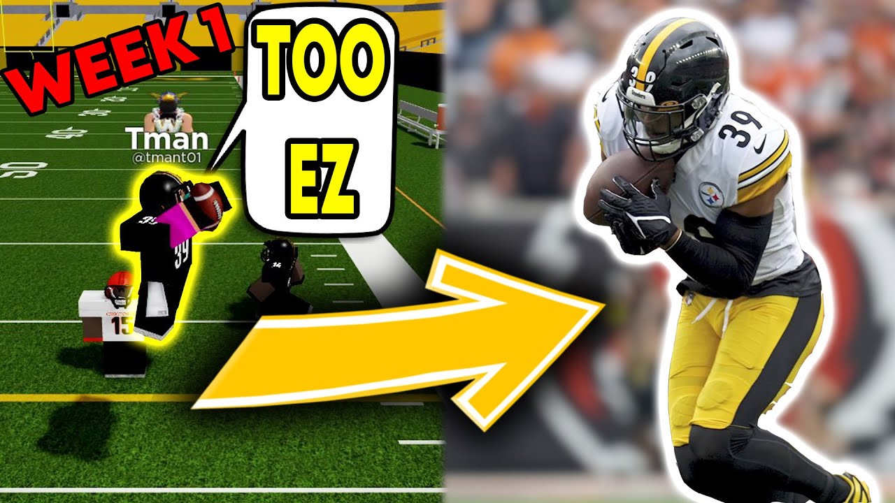 The BEST Plays Of NFL Week 1 RECREATED In Roblox!!! (FOOTBALL FUSION ...