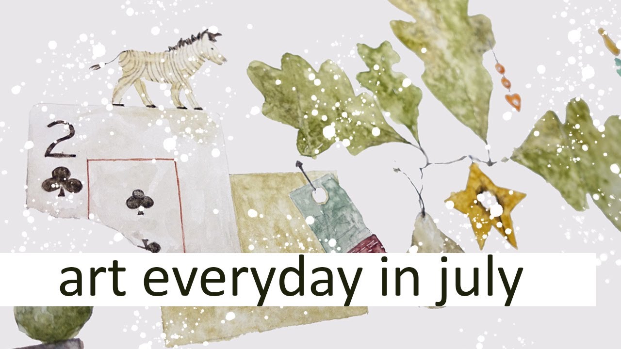 Painted Everyday in July = 70 Pieces of Art - YouTube