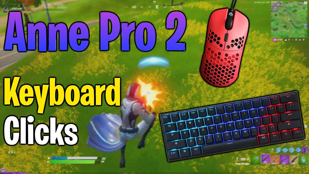 Anne Pro 2 (Gateron Brown) Keyboard Clicks Fortnite Gameplay - YouTube
