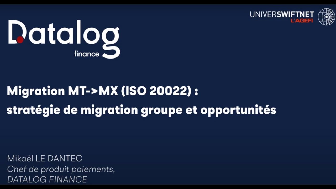 Universwiftnet 2023 - Conformité ISO20022 - Migration SWIFT MT-MX - YouTube