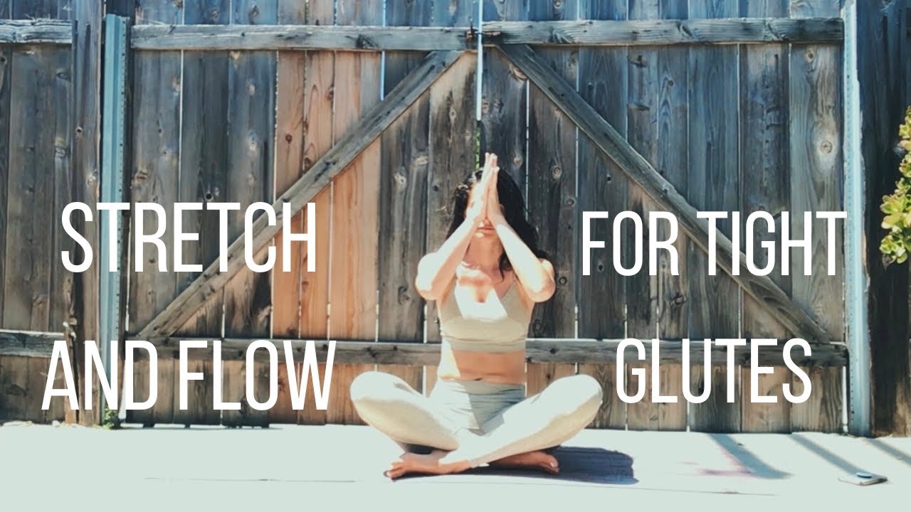 STRETCHES FOR TIGHT GLUTES! YOGA FLOW AND STRETCH\\ YOGA BY NATALIE ...