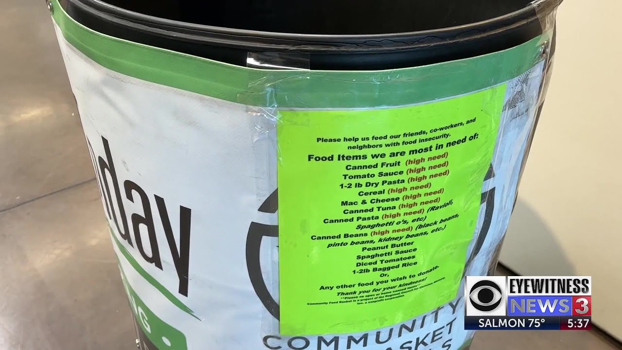 Community Food Basket needs more donations fast - YouTube