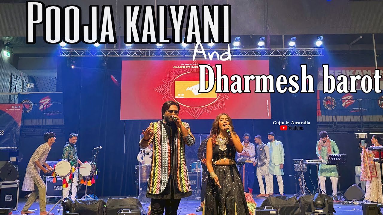Pooja Kalyani And Dharmesh Barot 🔥🔥| live Garba In Sydney | Garba ...