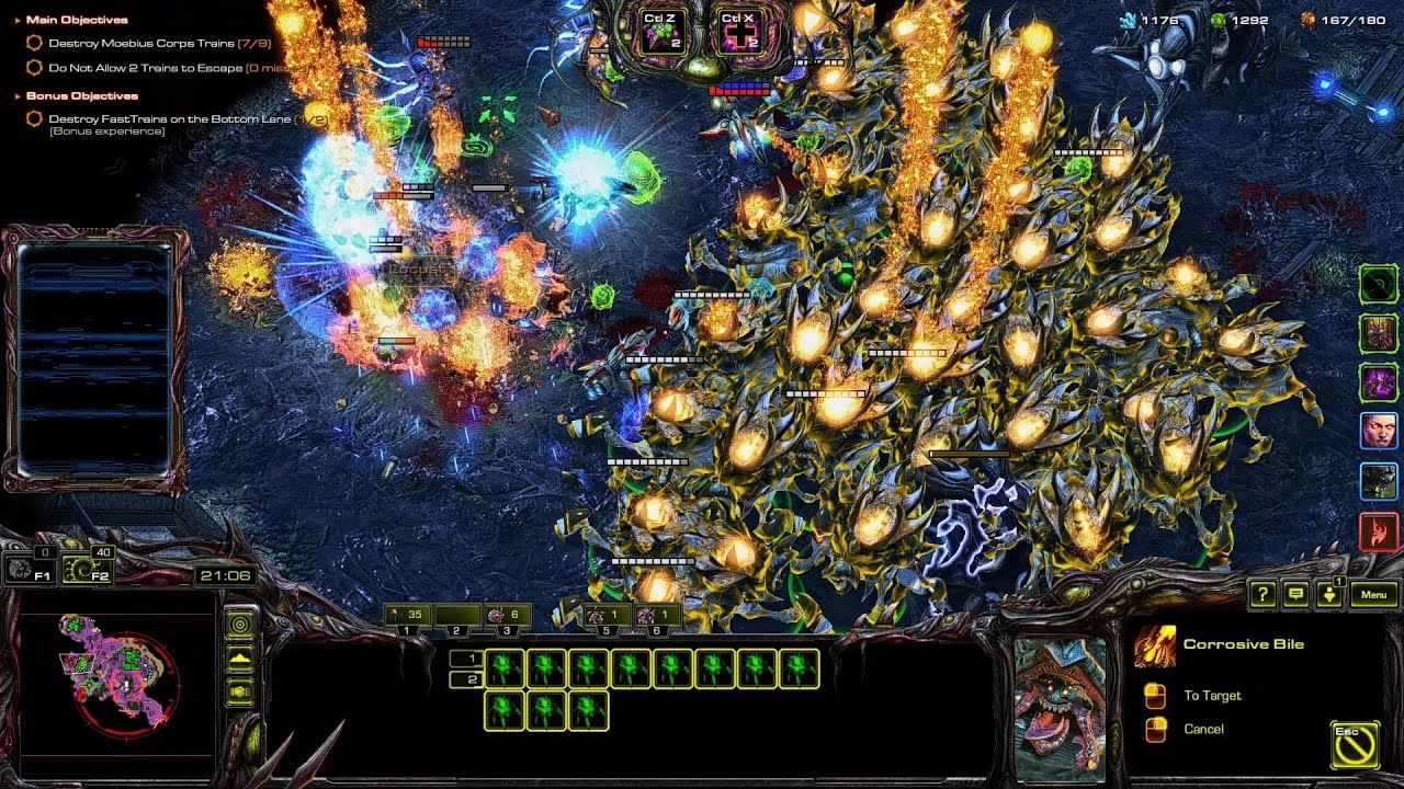 SC2 CXL Co-Op Oblivion Express "Train of the Dead" Abathur GamePlay ...