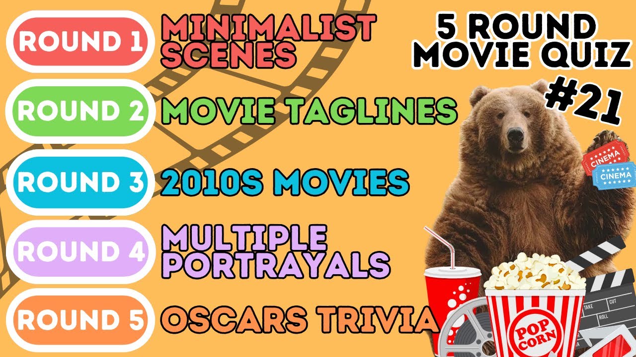 The 5 Round Movie Quiz | Minimalistic Scenes, Taglines, 2020s, Multi ...