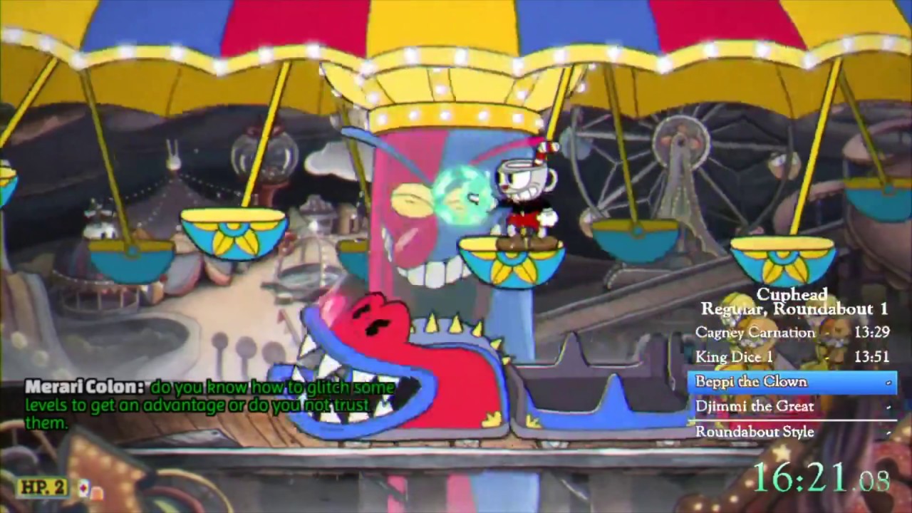 Cuphead Speedrun - Roundabout Only on Regular (56:50) - YouTube