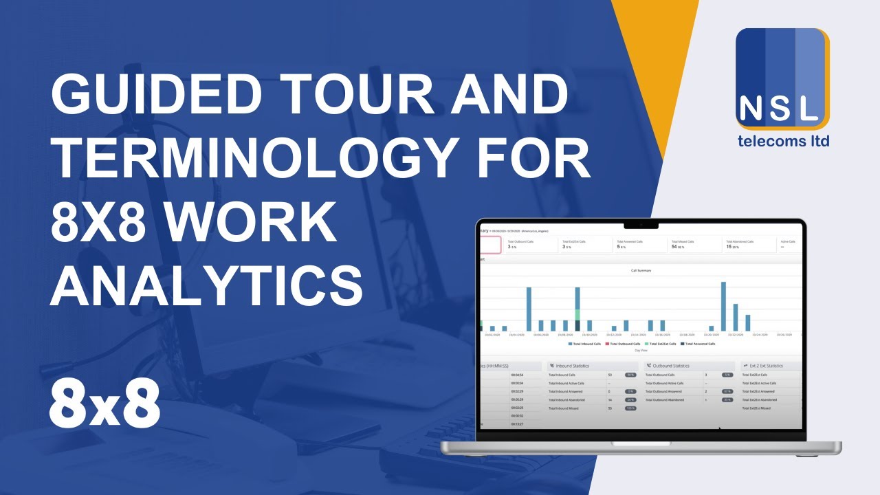Guided tour and terminology for 8x8 Work analytics - YouTube