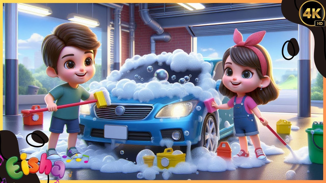 Car Wash Song For Kids | Eisha KidsSongs - YouTube