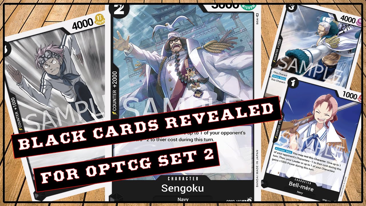 Remaining Black Cards for OPTCG Set 2 - YouTube