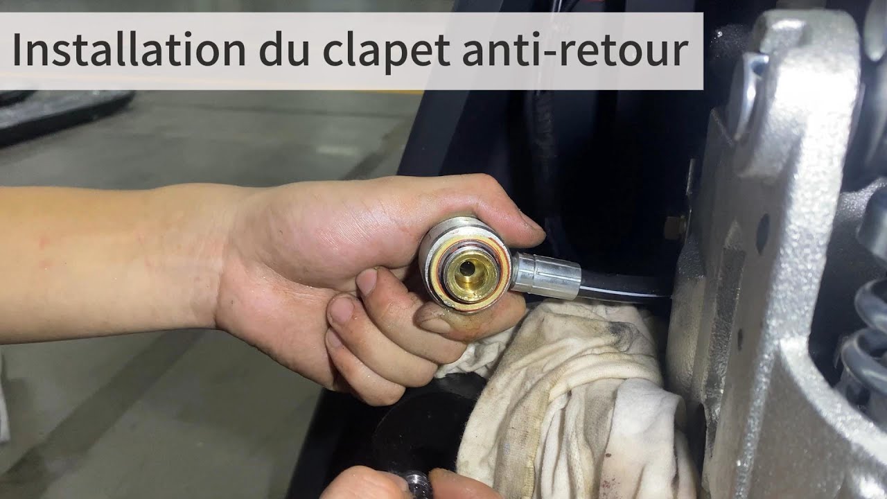 Tutoriel- Démontage et installation du clapet anti-retour (EN: Check ...