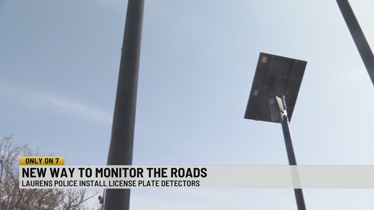 Laurens Police Department installs license plate readers - YouTube