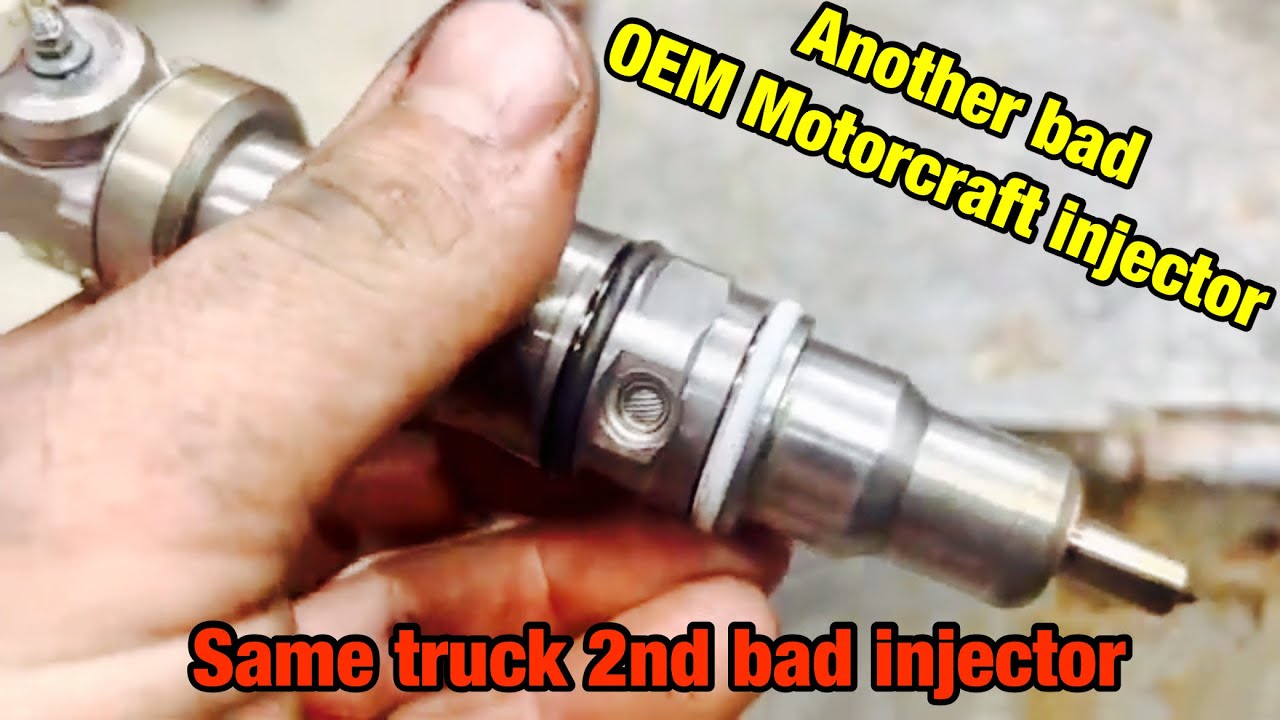 6.0 Powerstroke white smoke, rough idle bad injector diagnosis. - YouTube