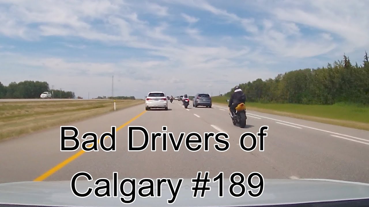 Bad Drivers of Calgary #189 - Reckless motorcycle riders - YouTube
