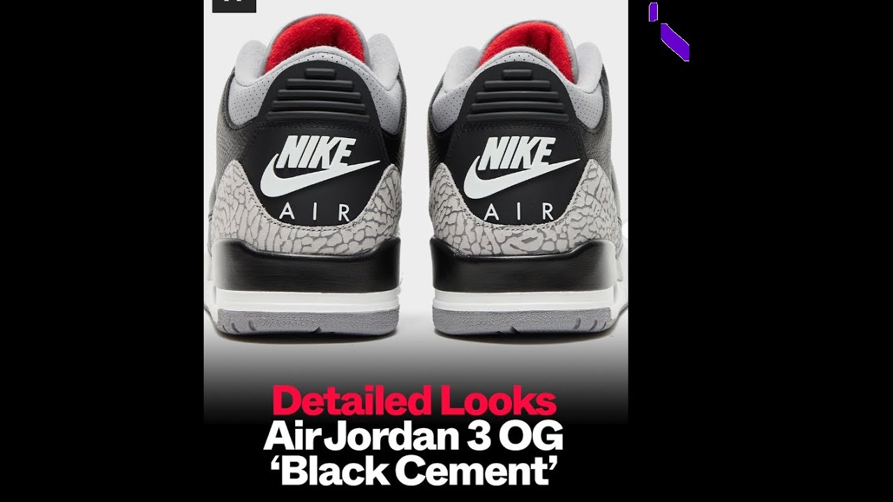 Black Cement: Jordan 3 1988 OG vs 1994, 2001, 2008 CDP, 2011, 2018 vs ...